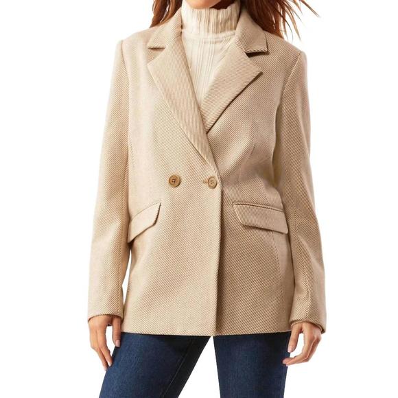 ecru | Jackets & Coats | New Ecru Blazer Coat In Oatmeal | Poshmark